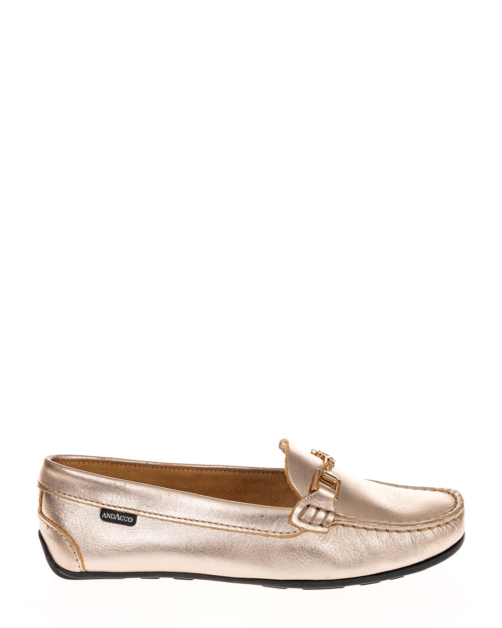 Andacco 3586 Gold Metalic Leather Casual Moccasins – Mavis & Mick ...