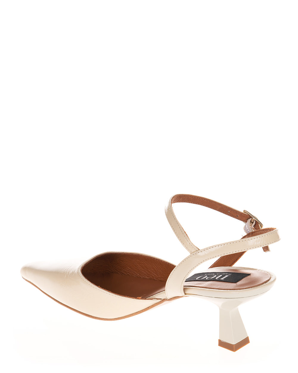 Neo AG-24021 Off White Low Sheen Patent Leather Court Shoe – Mavis ...