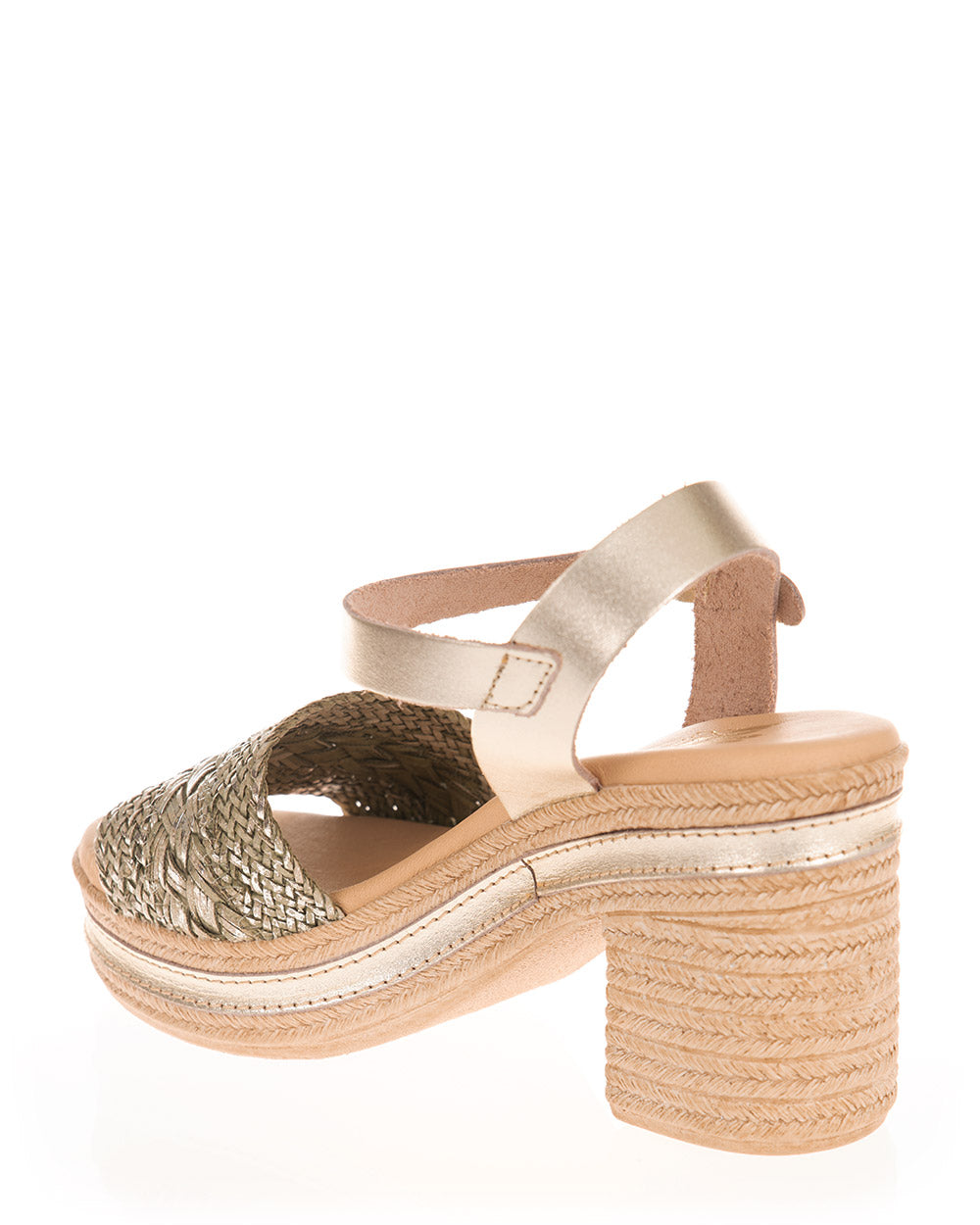 Nui X Neo Queenie Platino Leather & Textile Platform Heel – Mavis ...