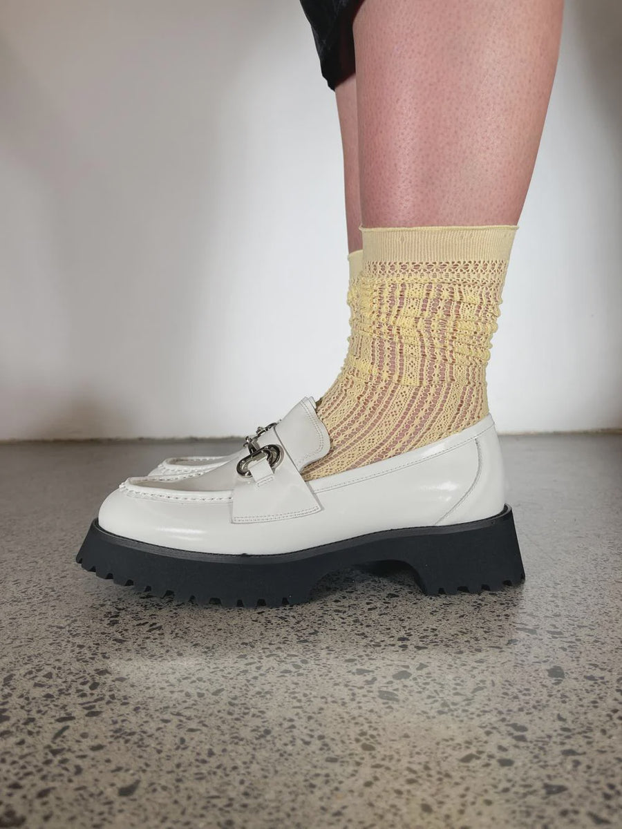 Minx Stripe Delight Socks Lemon – Mavis & Mick - Women Fashion & Shoes